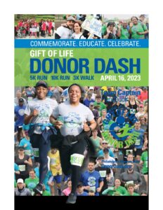 Donor Dash 2023 Team Captain Handbook | Gift of Life Donor Program - Saving Lives Through Organ ...