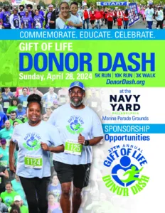 Donor Dash 2024 Sponsor Package | Gift of Life Donor Program - Saving Lives Through Organ Donation
