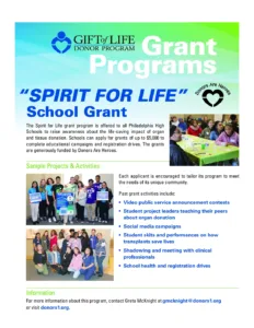 GLDP Spirit for Life School Grant Programs_flyer_fnlMR | Gift of Life ...